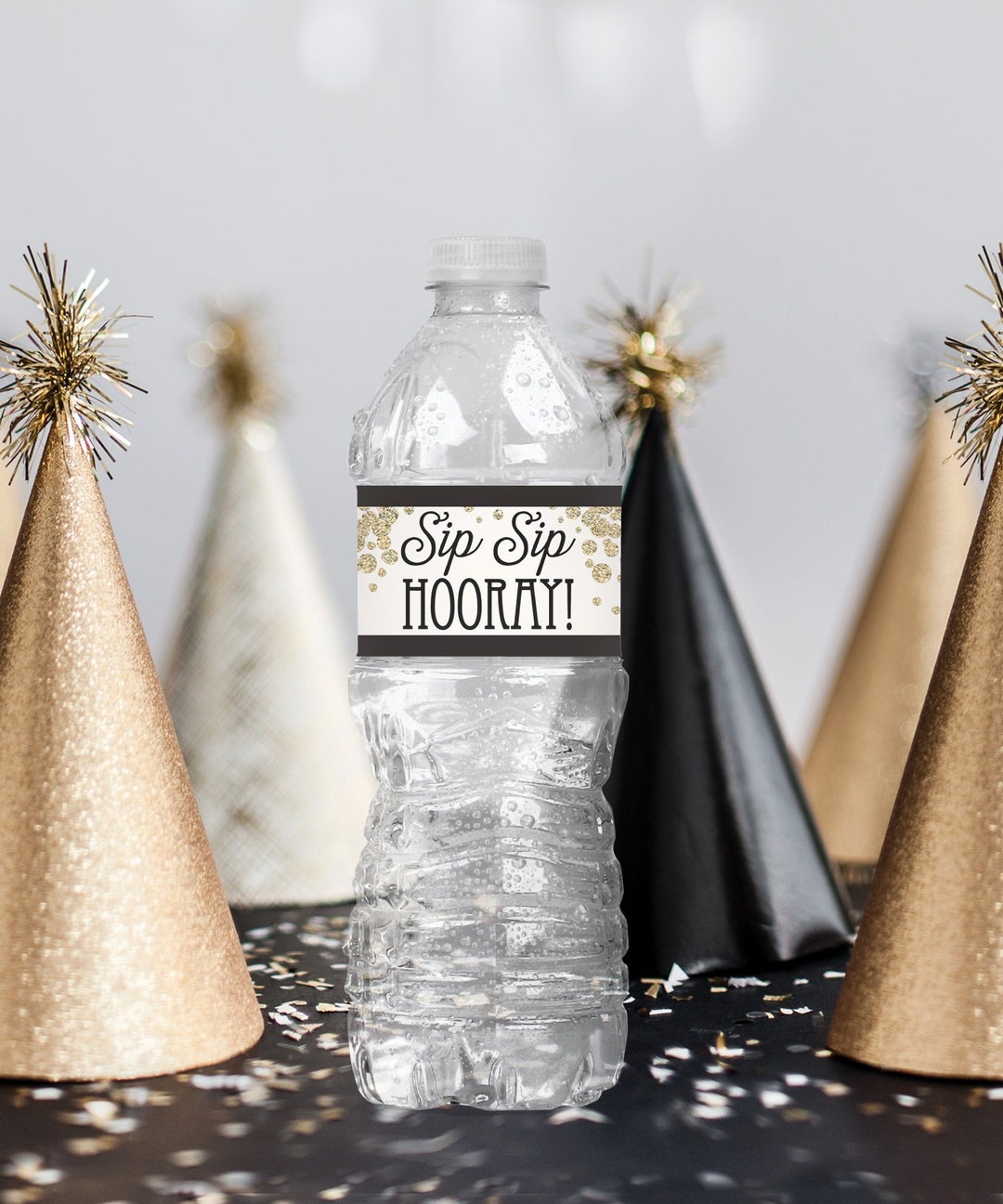 Printable Water Bottle Labels New Year's Eve Party Water Bottle Labels ...