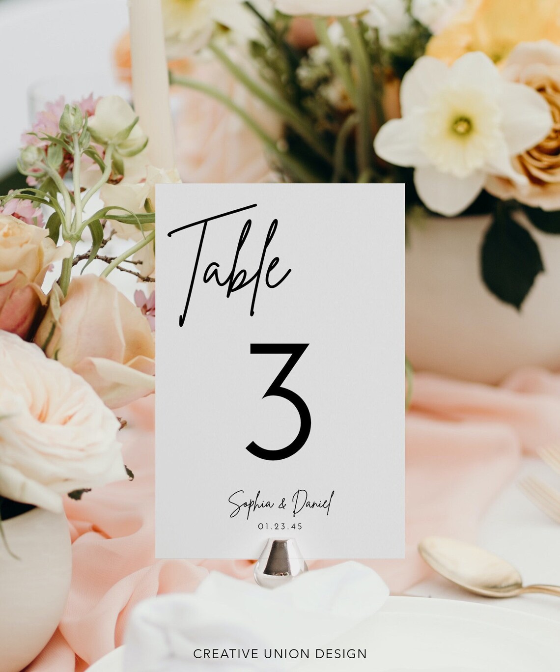 Modern Minimalist Wedding Table Numbers Wedding Table Number - Etsy
