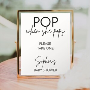 Pop It When She Pops Personalized Baby Shower Favor, Mini Champagne ...