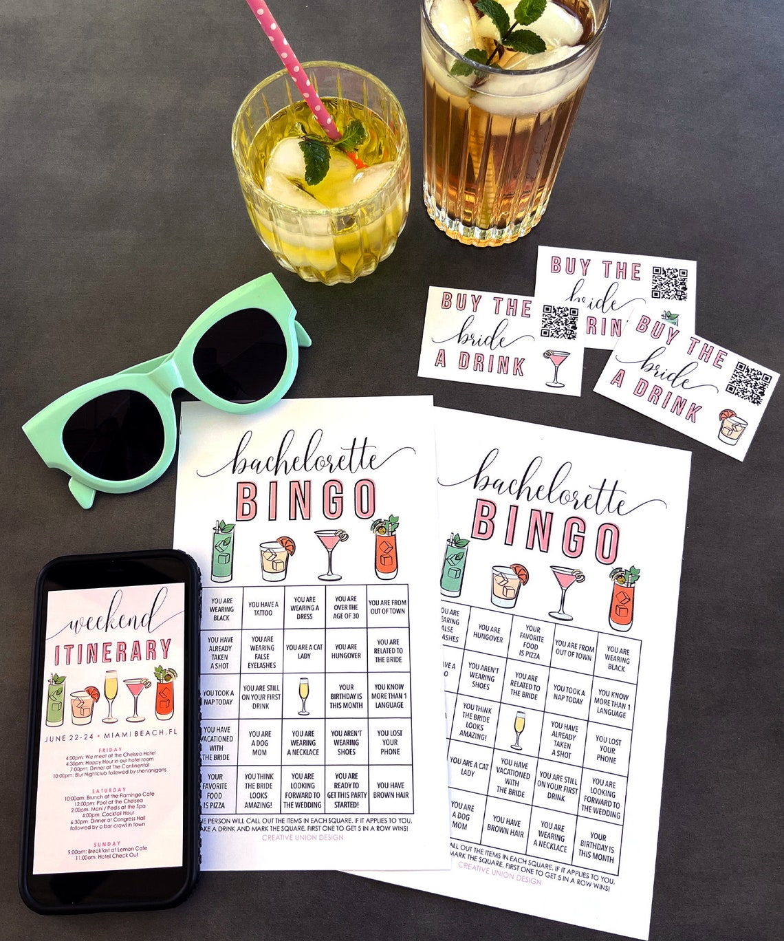 Bachelorette Party Bingo Game Bachelorette Party Games - Etsy