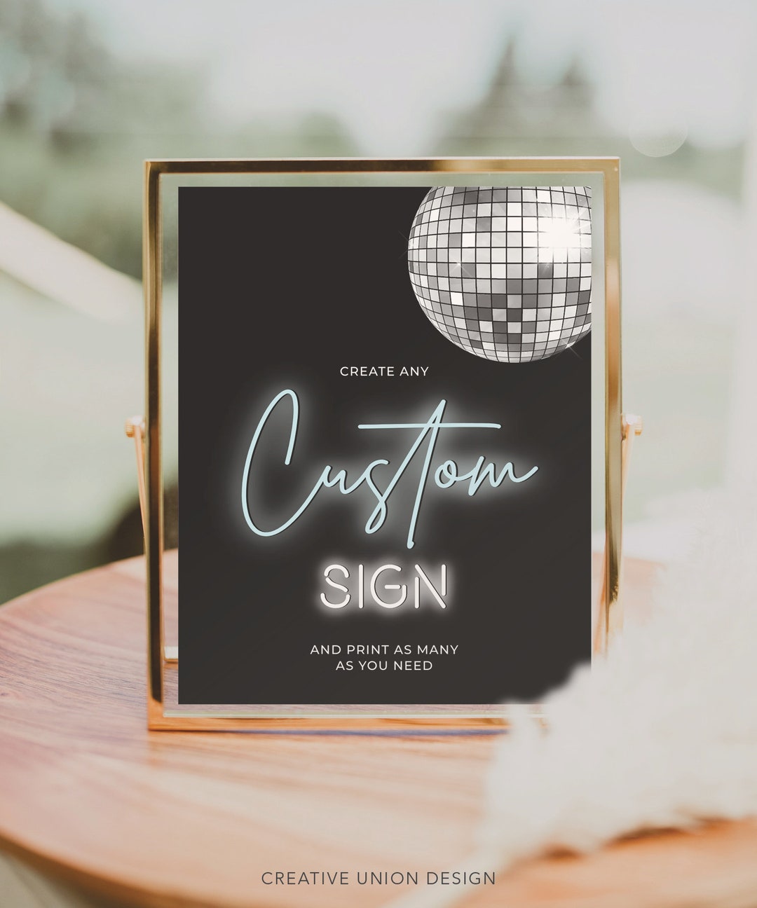 Prom Neon Editable Custom Sign Template, Favors, Snack Bar, Printable ...