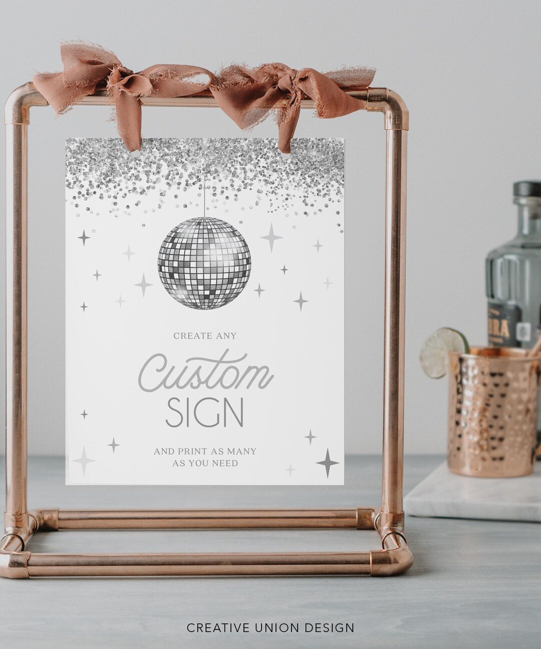 New Year's Eve Editable Custom Sign Template, New Years Sign, Favors ...