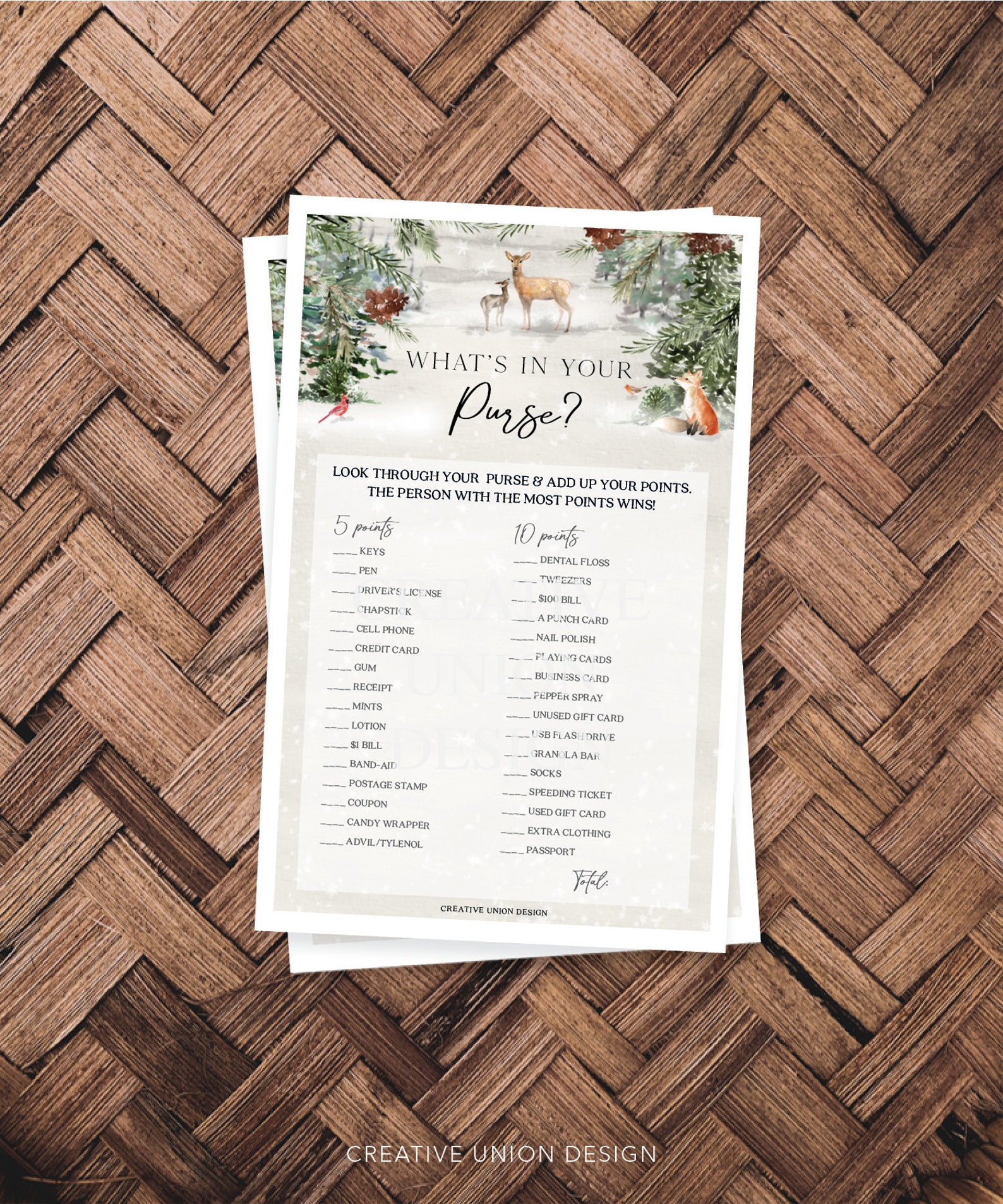 Baby Shower Game, What's in Your Purse, Baby Shower Games Printable ...