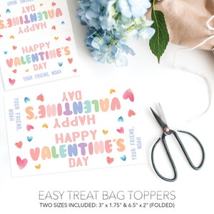 Editable Valentine's Day Treat Bag Topper, Valentine Cards for Kids ...