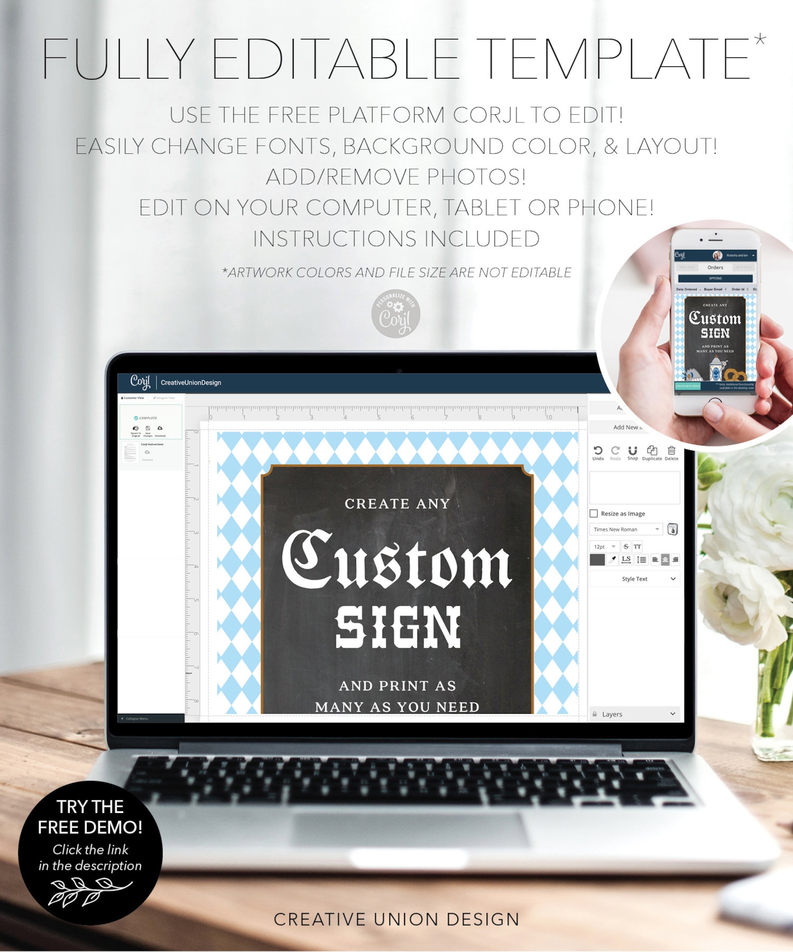 Editable Custom Sign Template Custom Oktoberfest Sign Food - Etsy