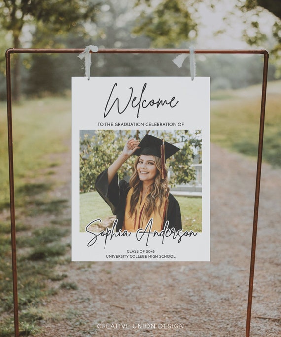 For Graduation Welcome Samples Graduation Welcome Sign Template,