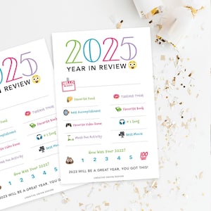 Kids 2024 Year in Review Emoji Game, Happy New Year 2025 Game, Kids New ...