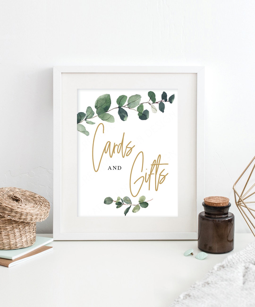 Gifts and Cards Table Sign File, 8x10 Printable File, Gift Table Sign ...