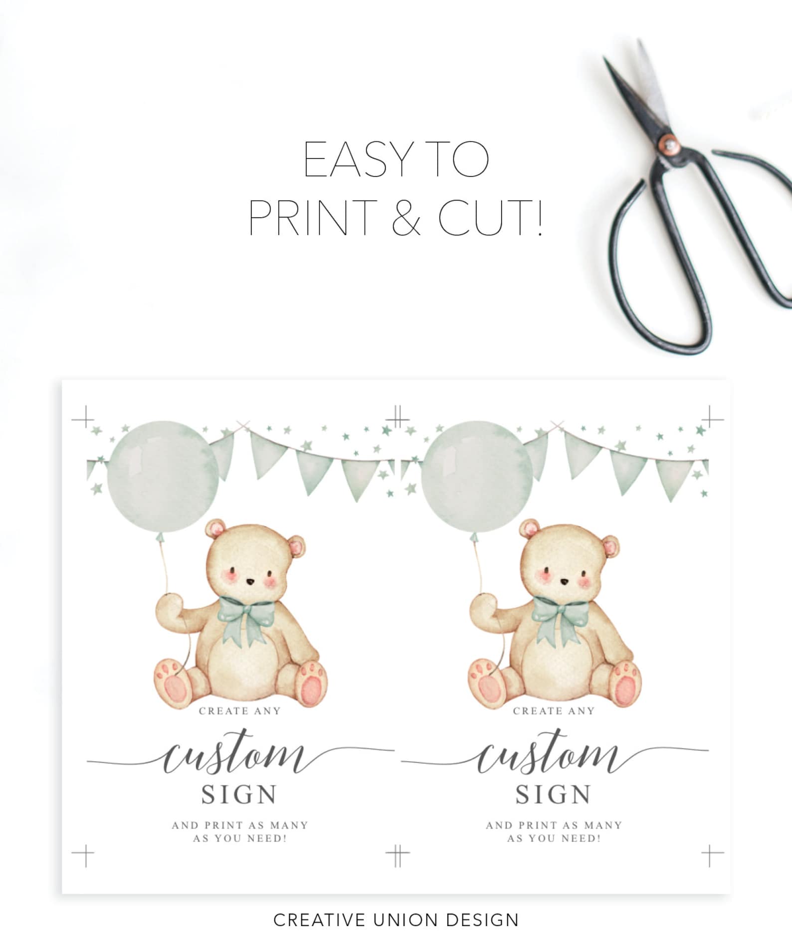 Editable Custom Sign Template, Custom Baby Shower Sign, Favors, Gifts ...