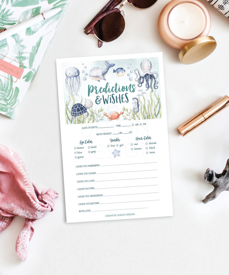 Under the Sea Baby Shower Games Bundle 6 Baby Shower Games - Etsy