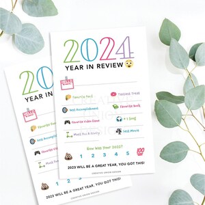 Kids 2024 Year in Review Emoji Game, Happy New Year 2025 Game, Kids New ...