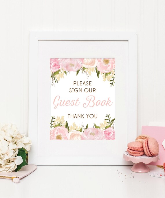 Guest Book Sign Please Sign Our Guest Book 8x10 Printable | Etsy