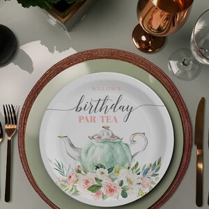 Personalized Paper Plates Template, Birthday Party Decor, Birthday Par ...