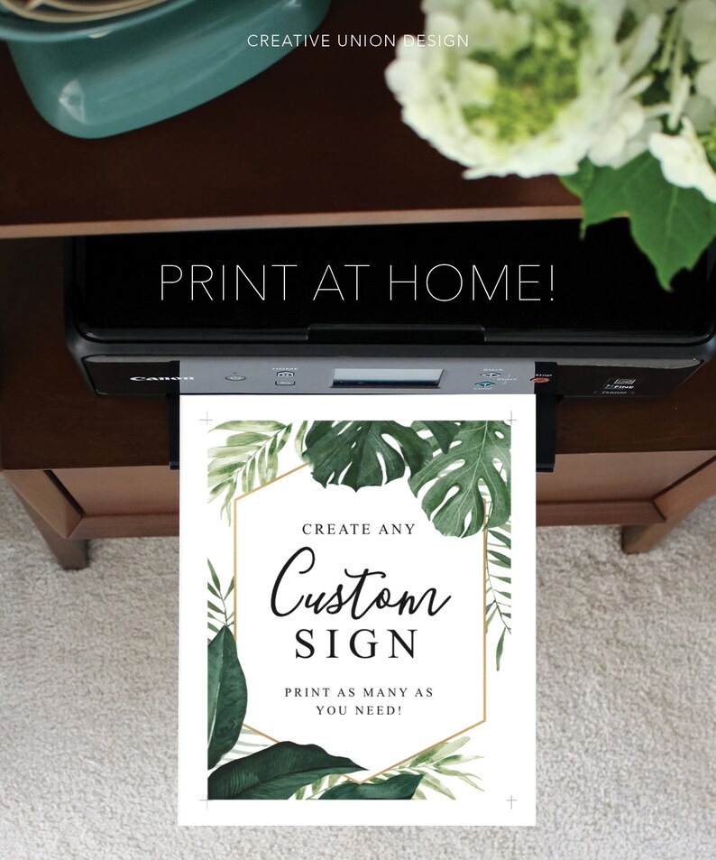 Editable Custom Sign Template Wedding Printable Table Signs - Etsy