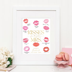 Kisses for the Future Mrs, Kiss the Miss Goodbye Template, Hen Do ...