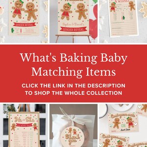 What's Baking Baby Shower Games Bundle, Christmas Gingerbread Printable ...