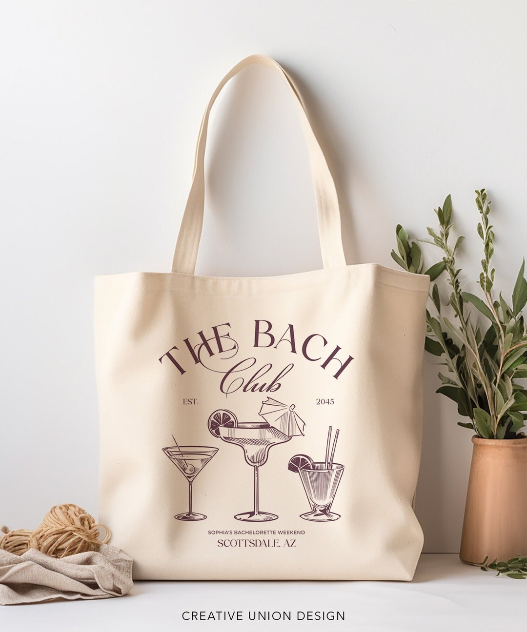 Social Club Bachelorette Tote Bags, Bachelorette Party Tote Bags ...