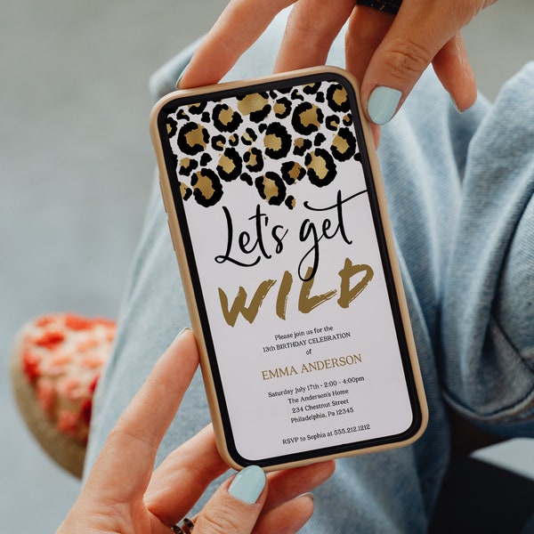 Leopard Print Invitations - Etsy