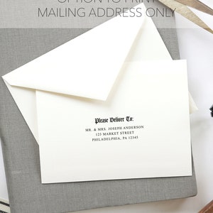 Envelope Template, Printable Address Envelope, Instant Download ...