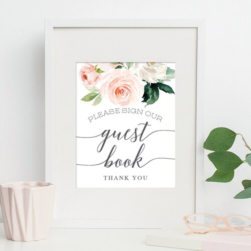 Please Sign Our Guest Book Sign 8x10 Printable Sign | Etsy