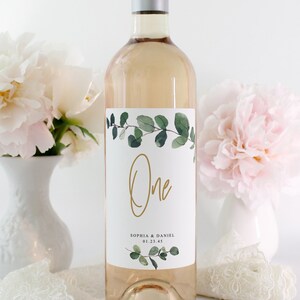 Eucalyptus Printable Table Numbers Wine Labels, Wine Labels, Table ...