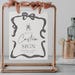 Editable Black Bow Halloween Custom Sign Template, Halloween Party Sign ...