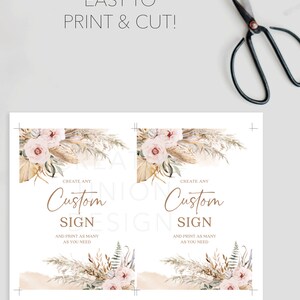 Editable Custom Sign Template, Custom Baby Shower Sign, Favors ...