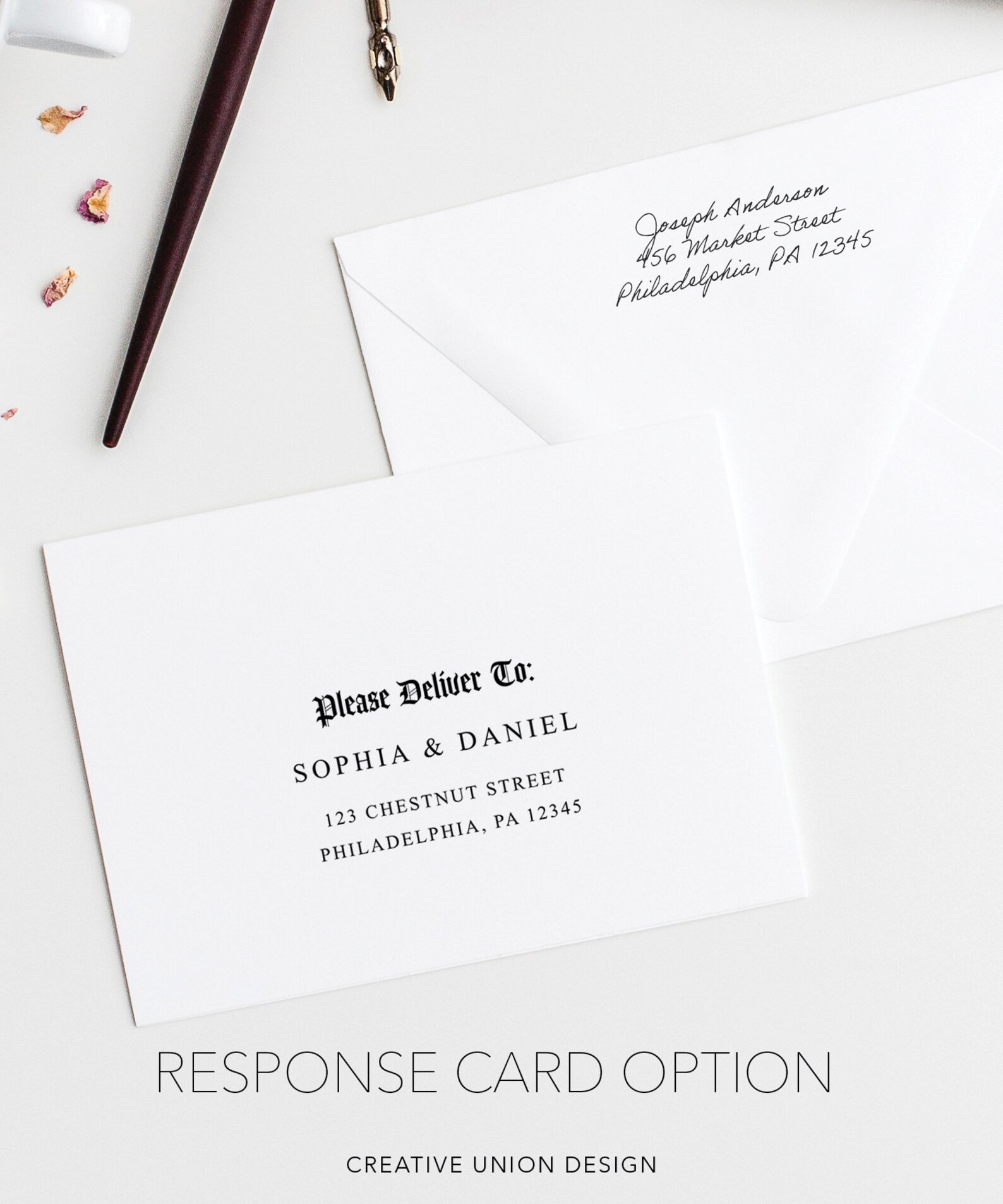 Envelope Template, Printable Address Envelope, Instant Download ...