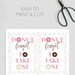 Editable Donut Favor Sign Template, Take One Sign, Donut Favors ...