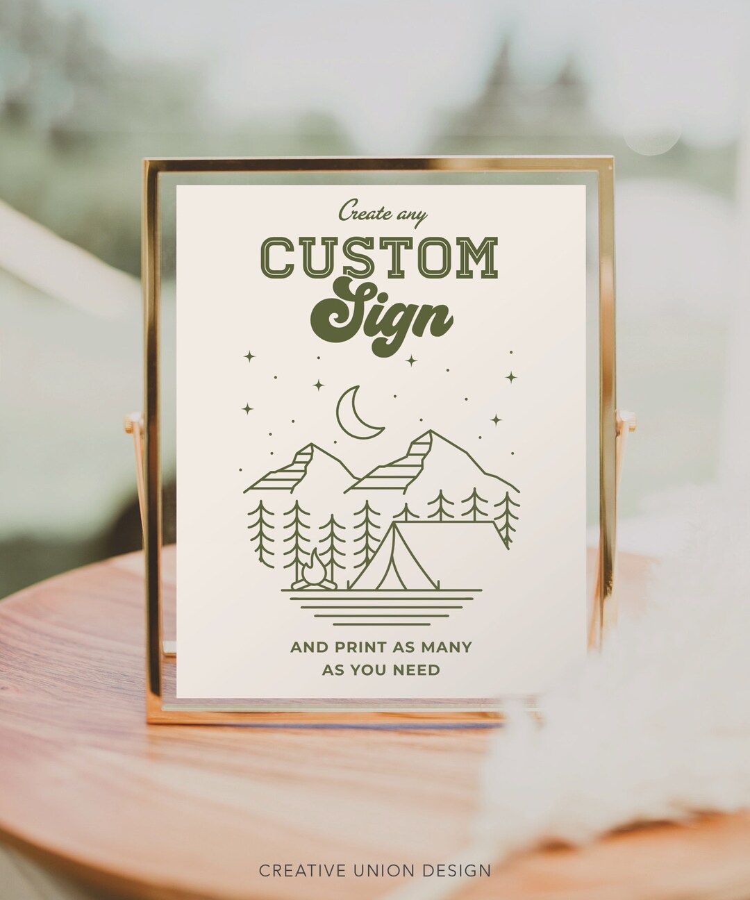 Camp Bach Custom Sign Template, Editable Bachelorette Party Sign ...