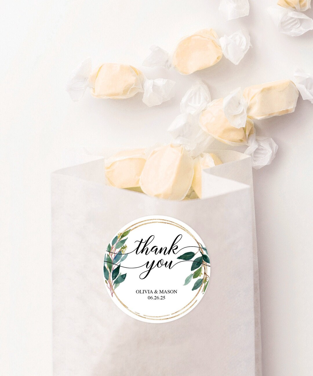 Wedding Favor Stickers Bridal Shower Favor Stickers Printable Thank You ...