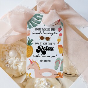 Printable Teacher Gift Tag Teacher Appreciation Gift Tag Thank You Tag ...