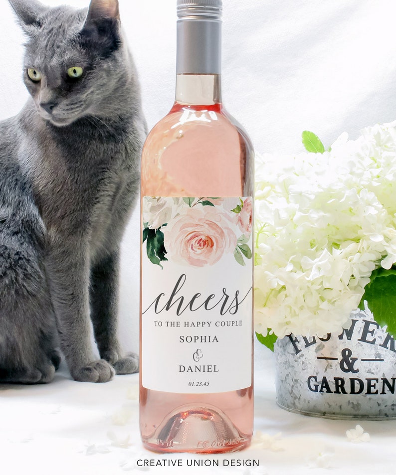 Editable Wine Bottle Label Template Printable Custom Wedding - Etsy