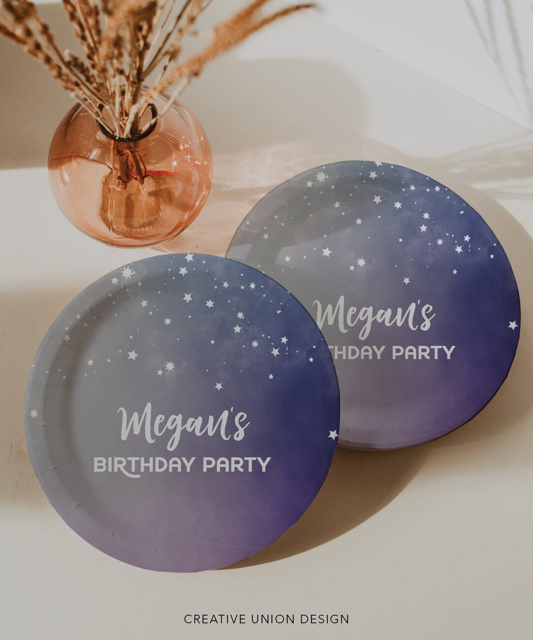 Personalized Paper Plates Template, Birthday Party Decor, Birthday ...