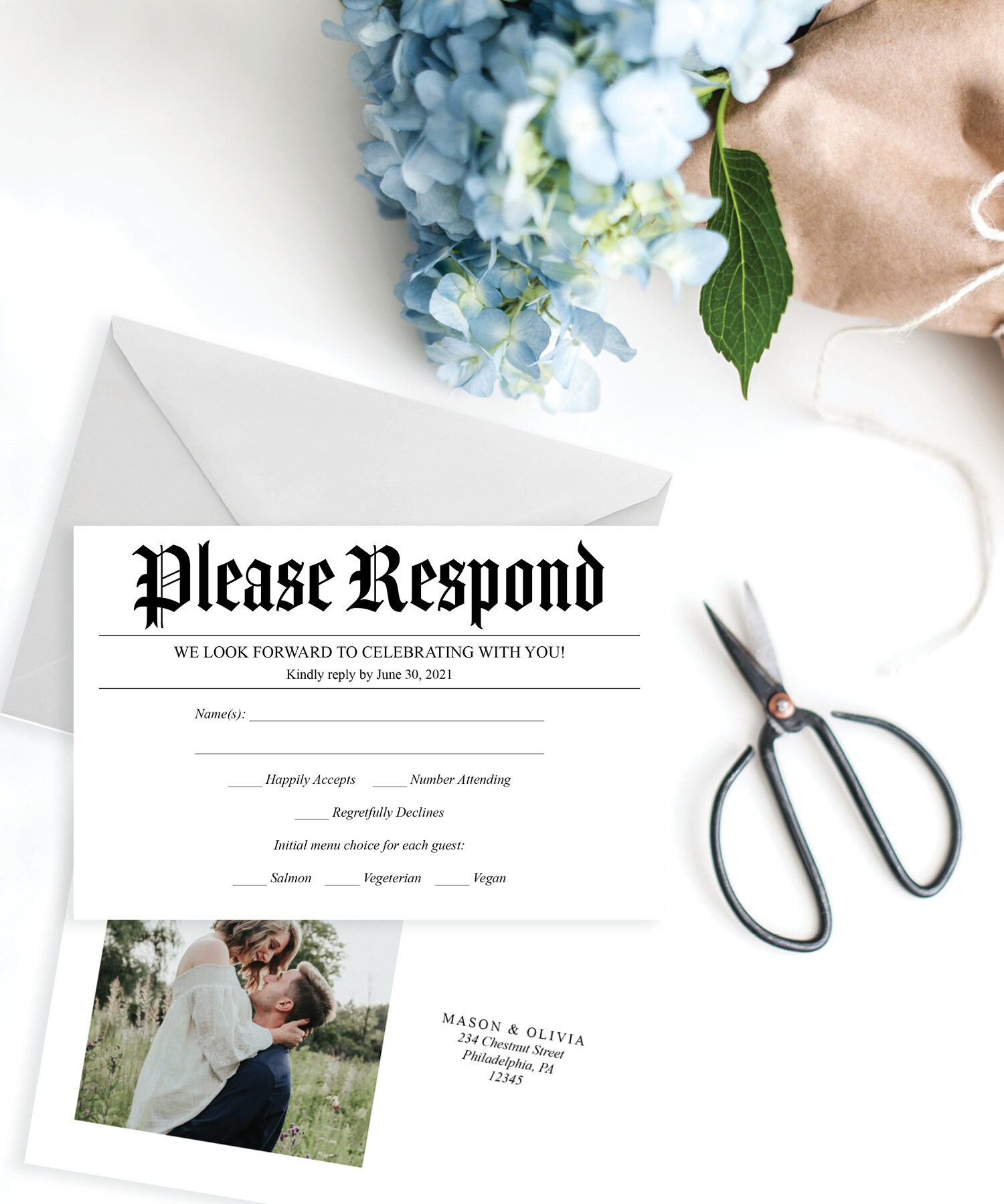 Newspaper Wedding Invitations Template Wedding Invite | Etsy