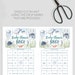 Under the Sea Baby Shower Bingo, 60 Unique Game Sheets, Baby Shower ...
