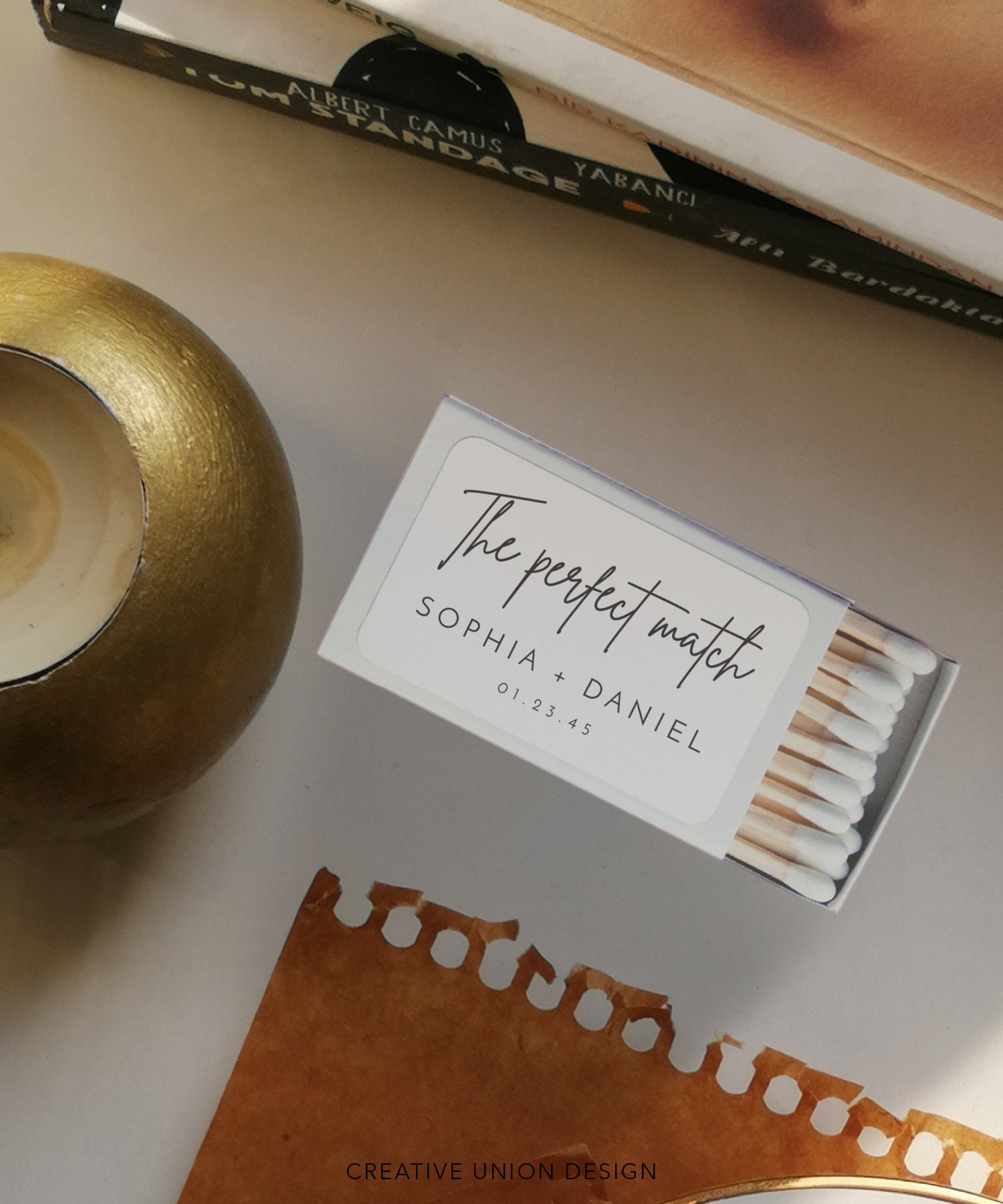 Matches, Personalized Matchbox Template, Matchbooks, Wedding Favors ...