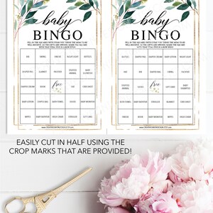 Baby Shower Bingo - 60 Unique Game Sheets - Baby Shower Games - Gender ...