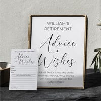 Classic Retirement Advice & Wishes Card Template, Printable Retiree ...
