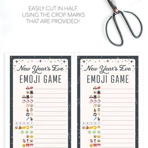 New Years Eve Game - Emoji Game - New Year's Eve Wedding - Family New ...