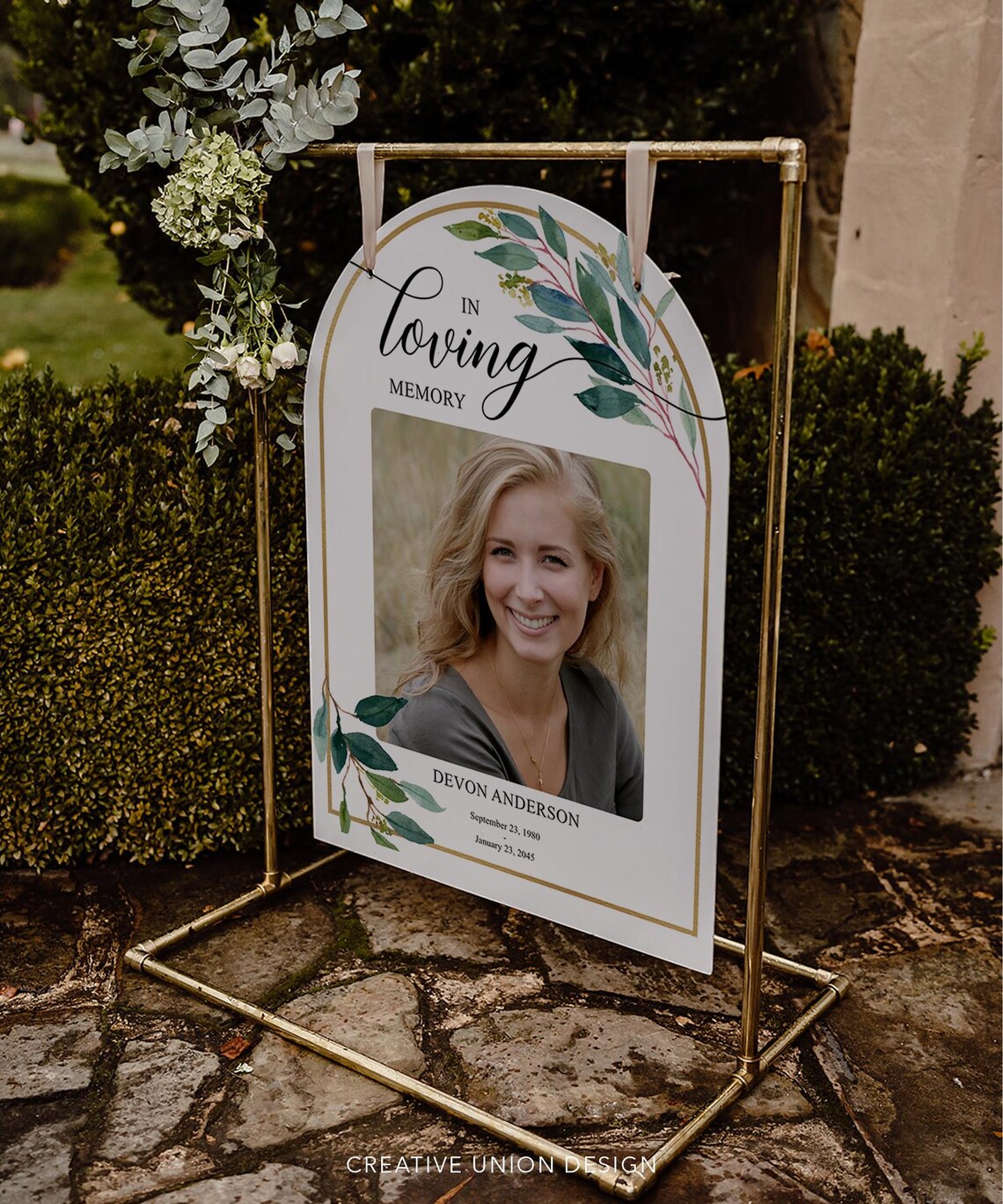 Funeral Memorial Sign Template, Welcome Funeral Sign, Celebration of ...