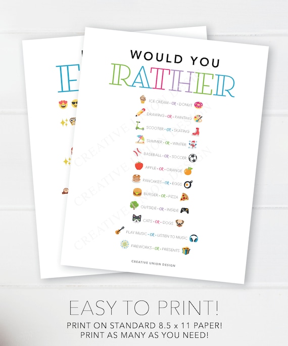 Printable Birthday Games