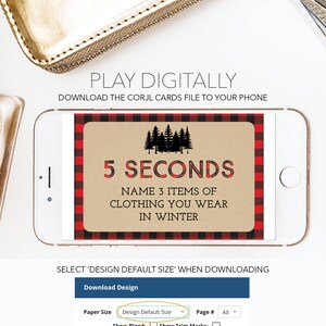 5 Seconds Christmas Party Game, Family Christmas Game, Printable Game ...