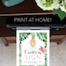 Editable Custom Sign Template, Favors, Gifts and Cards, Printable Table ...