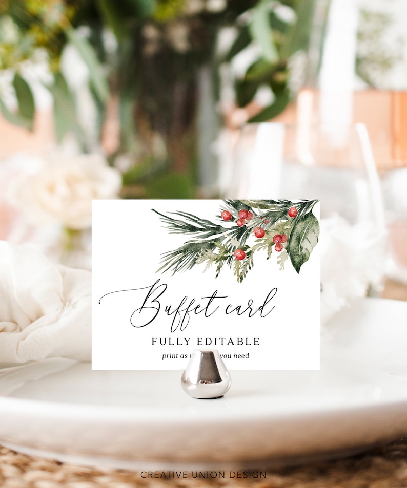 Buffet Food Signs Template Food Labels Tented Cards Food - Etsy