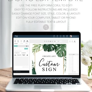 Editable Custom Sign Template, Wedding Printable Table Signs, Bridal ...