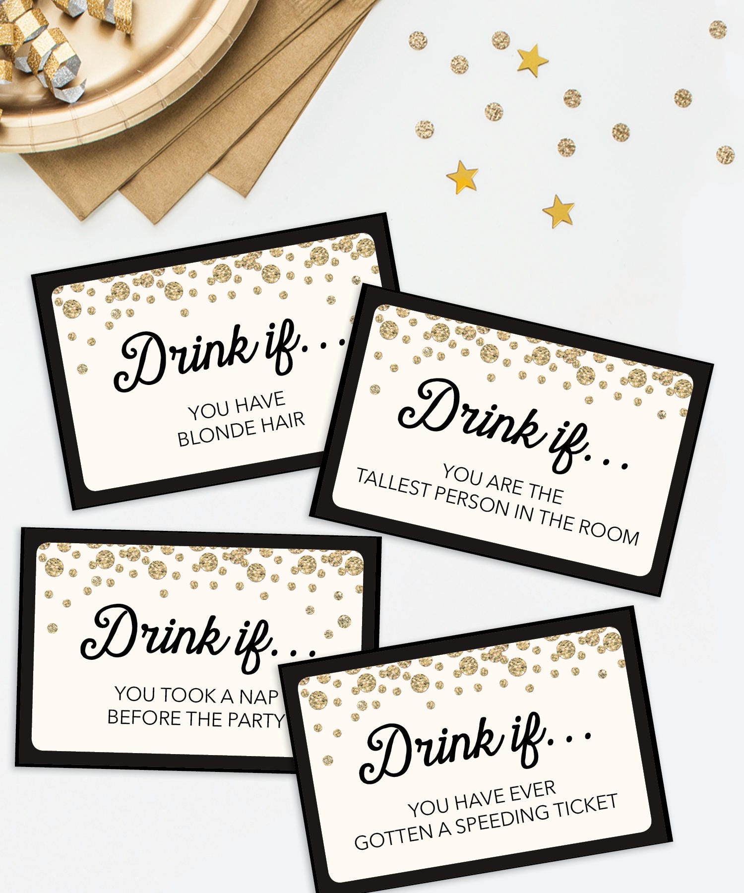 Party Supplies Party Games Drinking Games Drink If Game Blush ...
