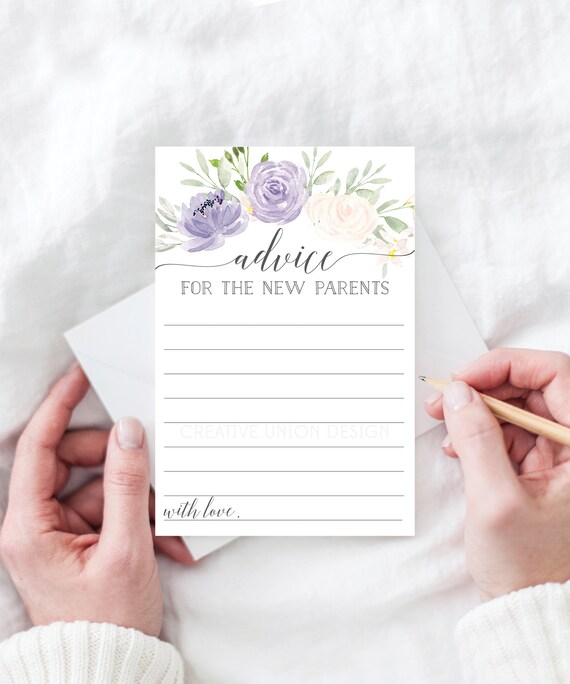 Advice for the New Parents Baby Shower Game - Advice for the Parents-to ...