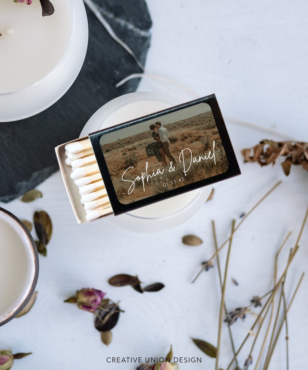 Matches, Personalized Matchbox Template, Matchbooks, Wedding Favors ...