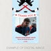 Digital Ice Hockey Birthday Thank You Card, Birthday Party Thank You ...